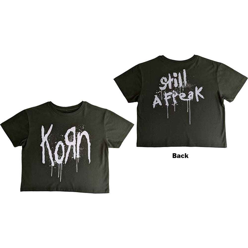 Korn Ladies Crop Top: Still A Freak (Back Print) (Medium) - Walmart.com