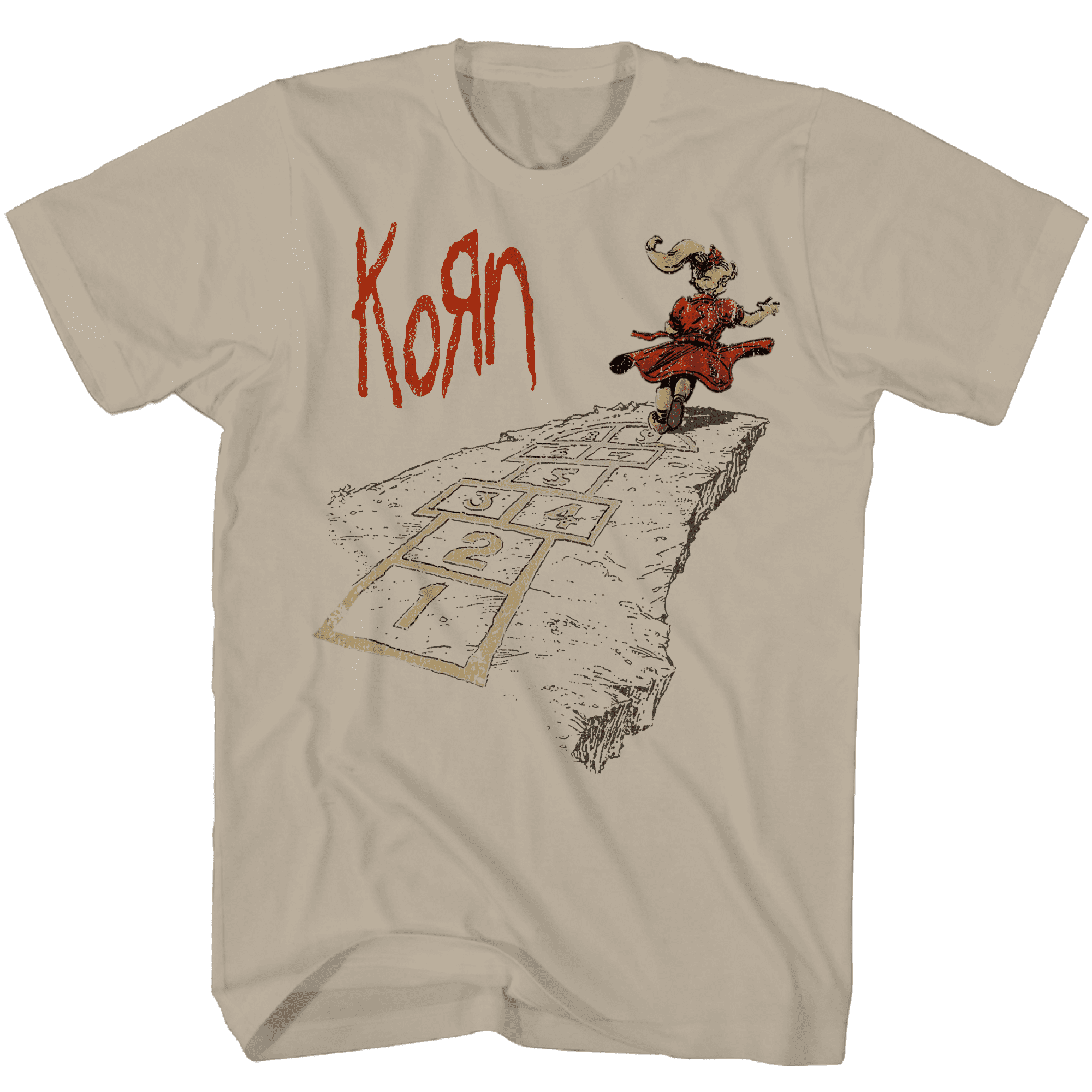 Korn Men's Follow The Leader T-Shirt Sand Medium | Officially Licensed Merchandise - Walmart.com