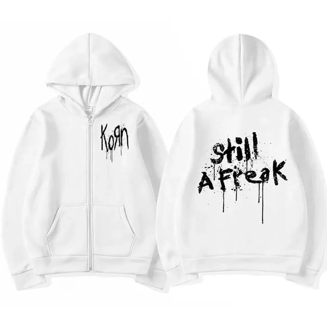 Korn Music Concert Rock Band WORLD TOUR Zipper Hoody Men Female Hip Hop ...