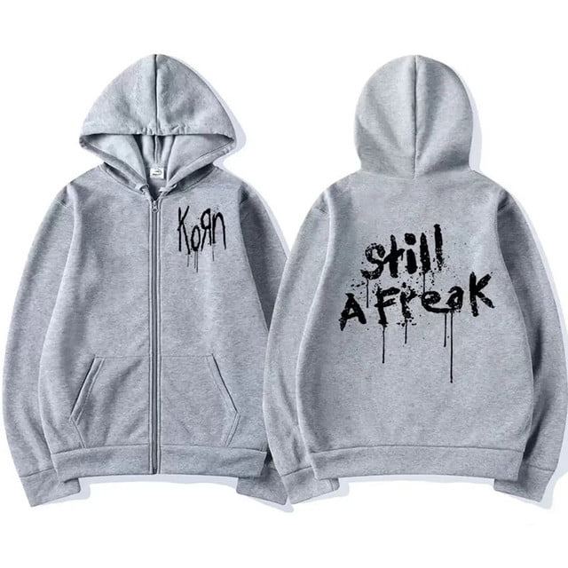 Korn Music Concert Rock Band WORLD TOUR Zipper Hoody Men Female Hip Hop ...
