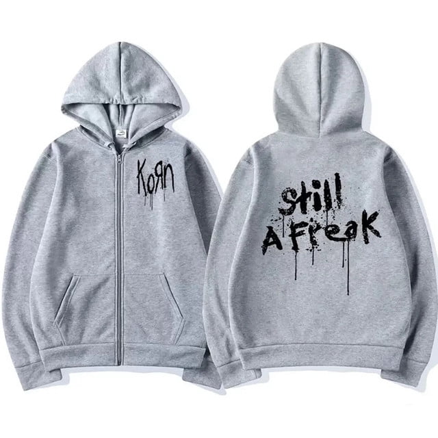 Korn Music Concert Rock Band WORLD TOUR Zipper Hoody Men Female Hip Hop ...
