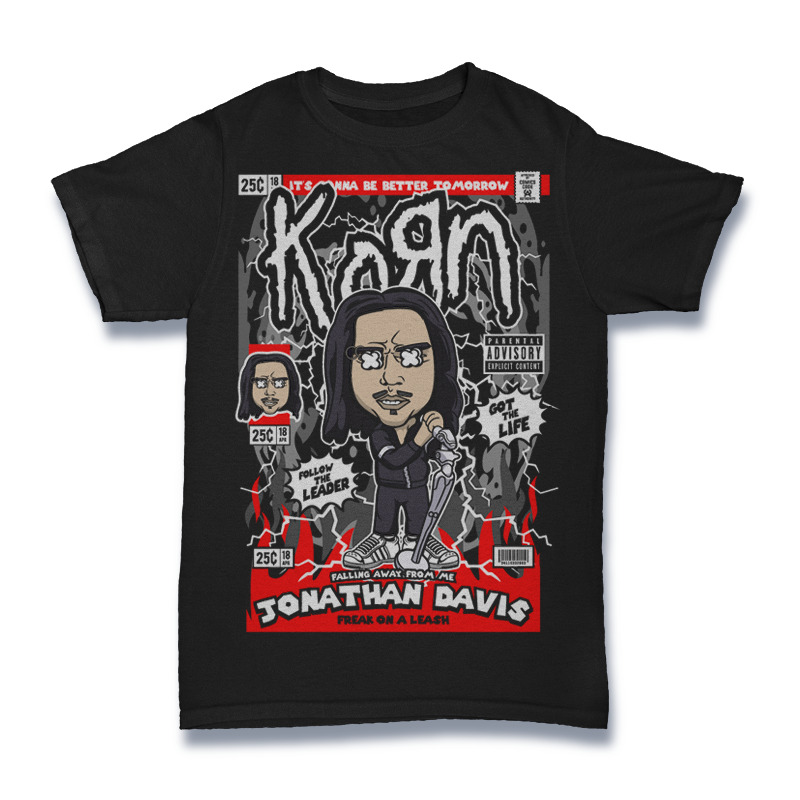 Korn T Shirt KIds Cartoon - Walmart.com