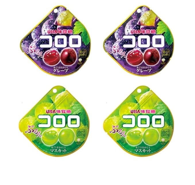 Kororo Gummy Candy Variety Pack Muscat & Grape Flavors 1.7 oz 4 Pack ...