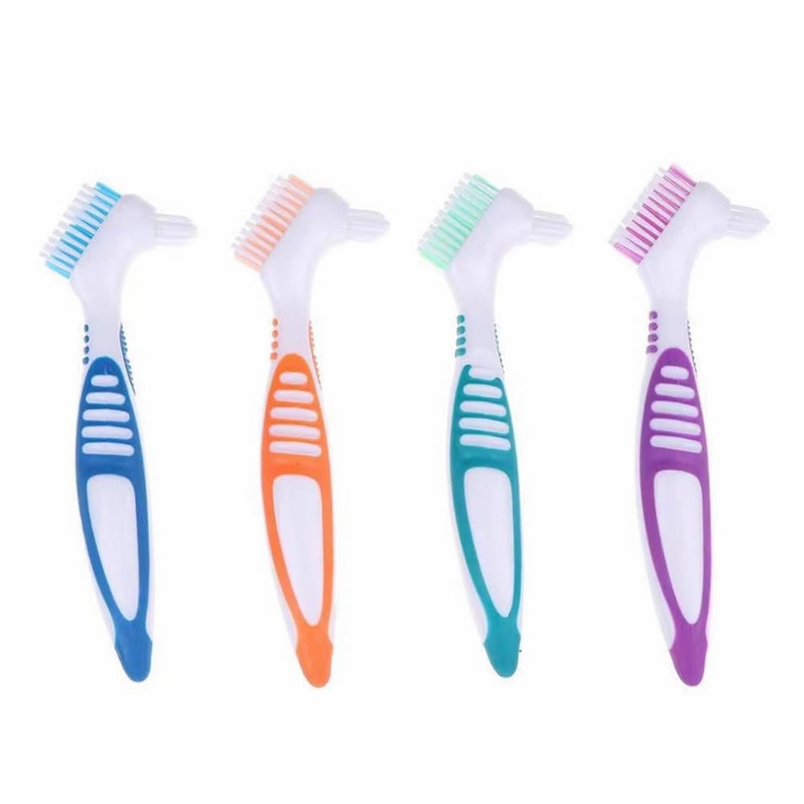 Korri 4Pcs Denture Brush Double Toothbrush Multi Layered Hard Denture ...