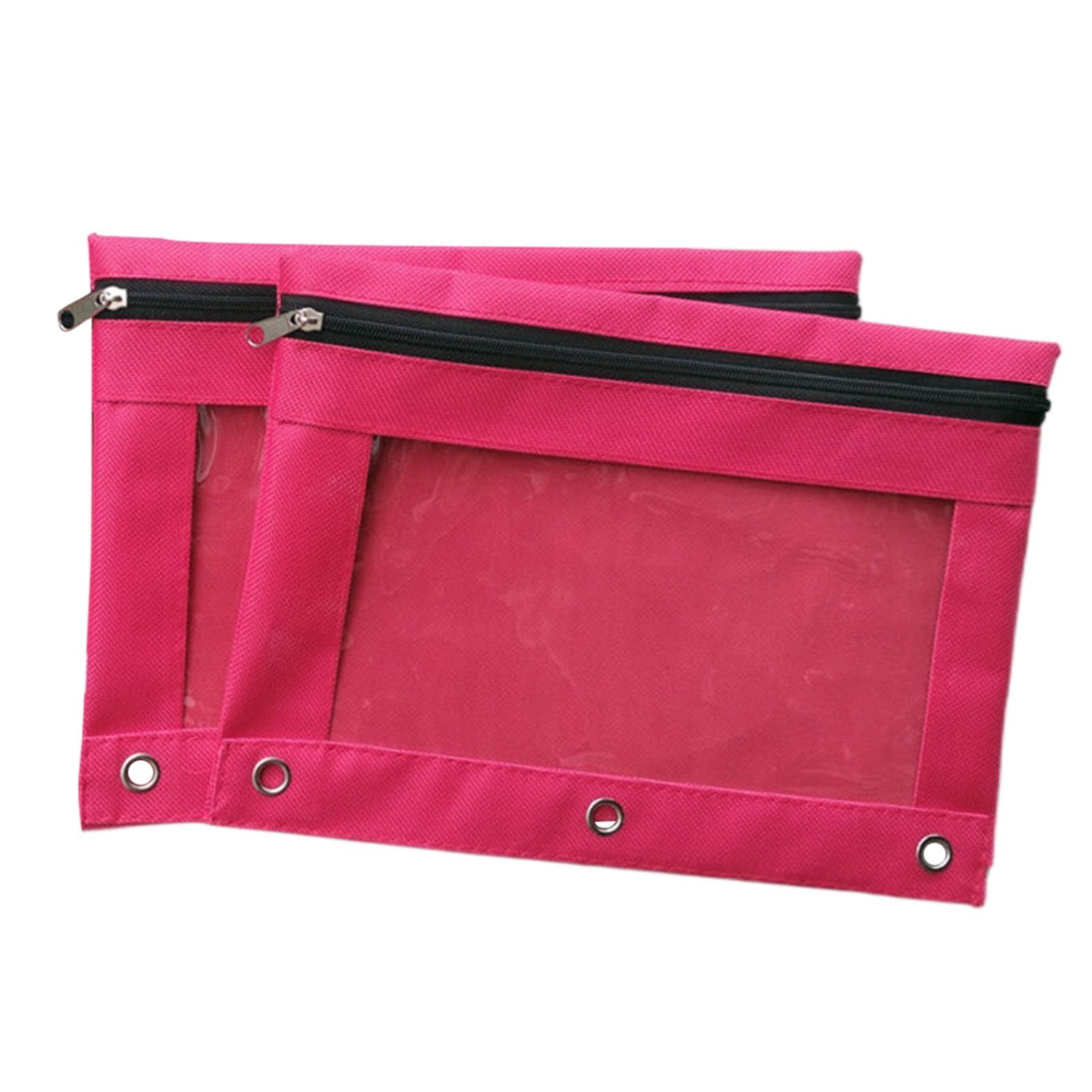 Korri Pencil Pouch 2 Pack 3 Holes Zipper Pencil Pouches In Assorted ...