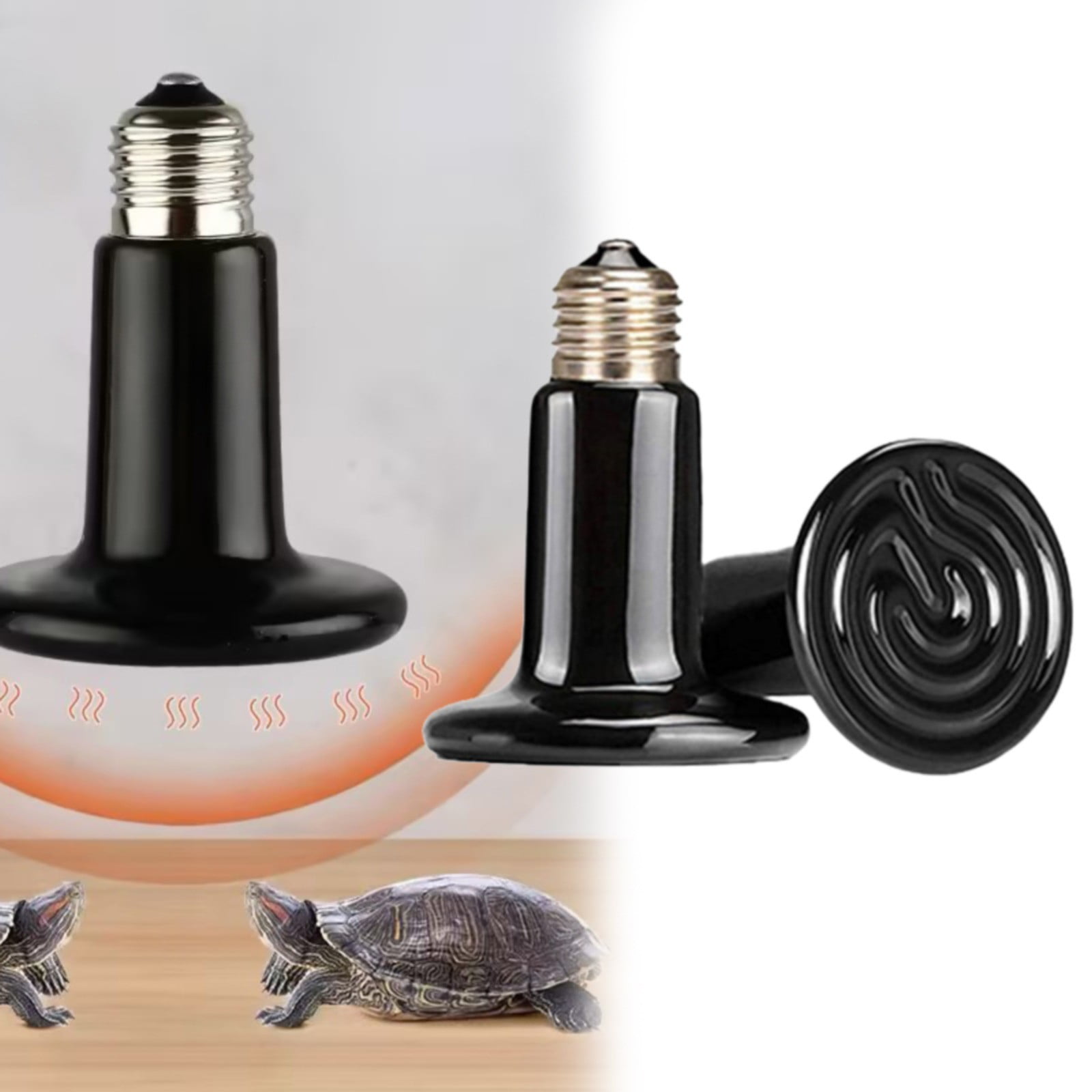 Korri Reptile Ceramic Heat Lamp E27 110V Infrared Heat Emitter Bulb No ...