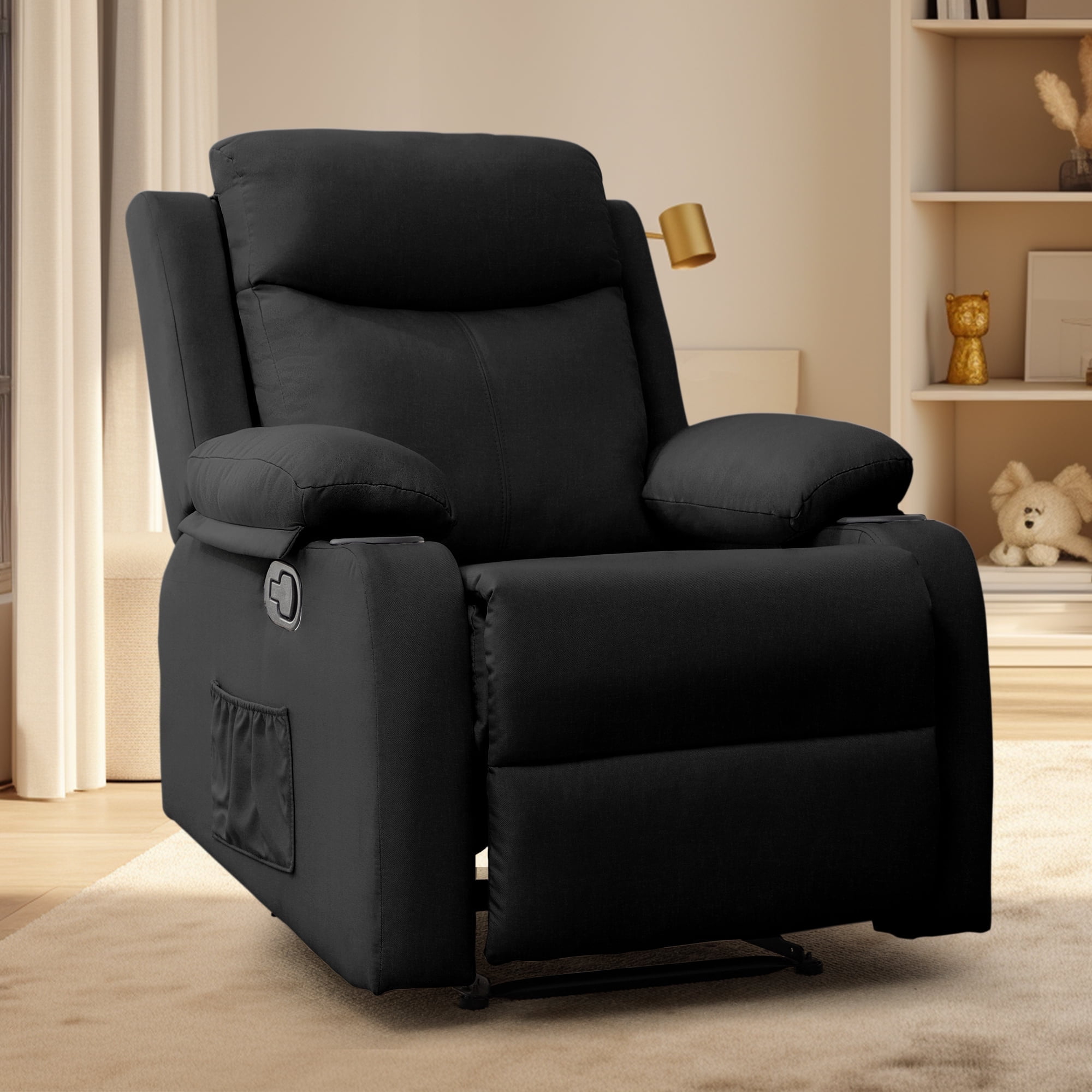 Korser Manual Small Recliner Chair with Fixed Base for Small Spaces ...