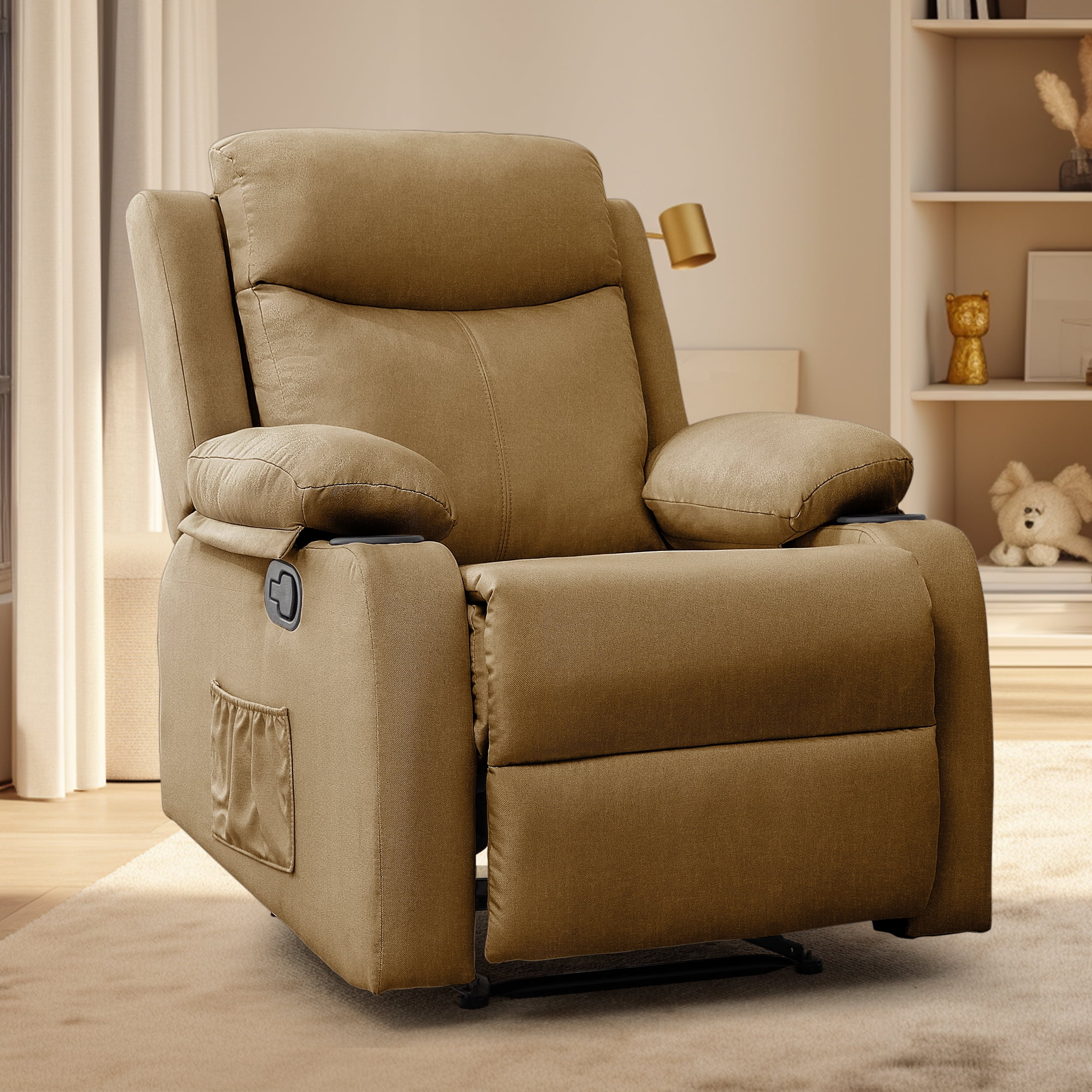 Korser Manual Small Recliner Chair with Fixed Base for Small Spaces ...
