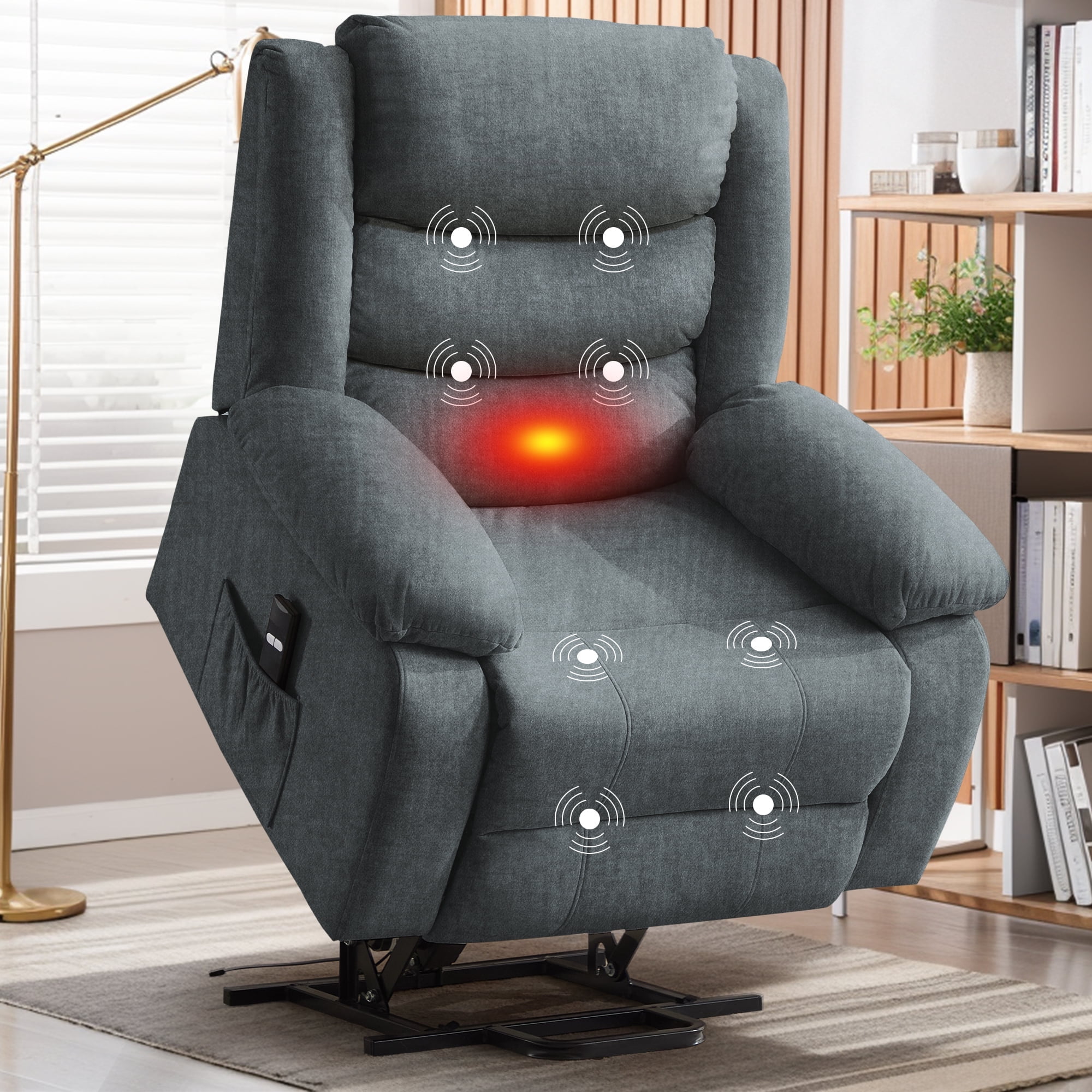 Korser Power Lift Recliner Chair for Elderly with Massage and Heat ...