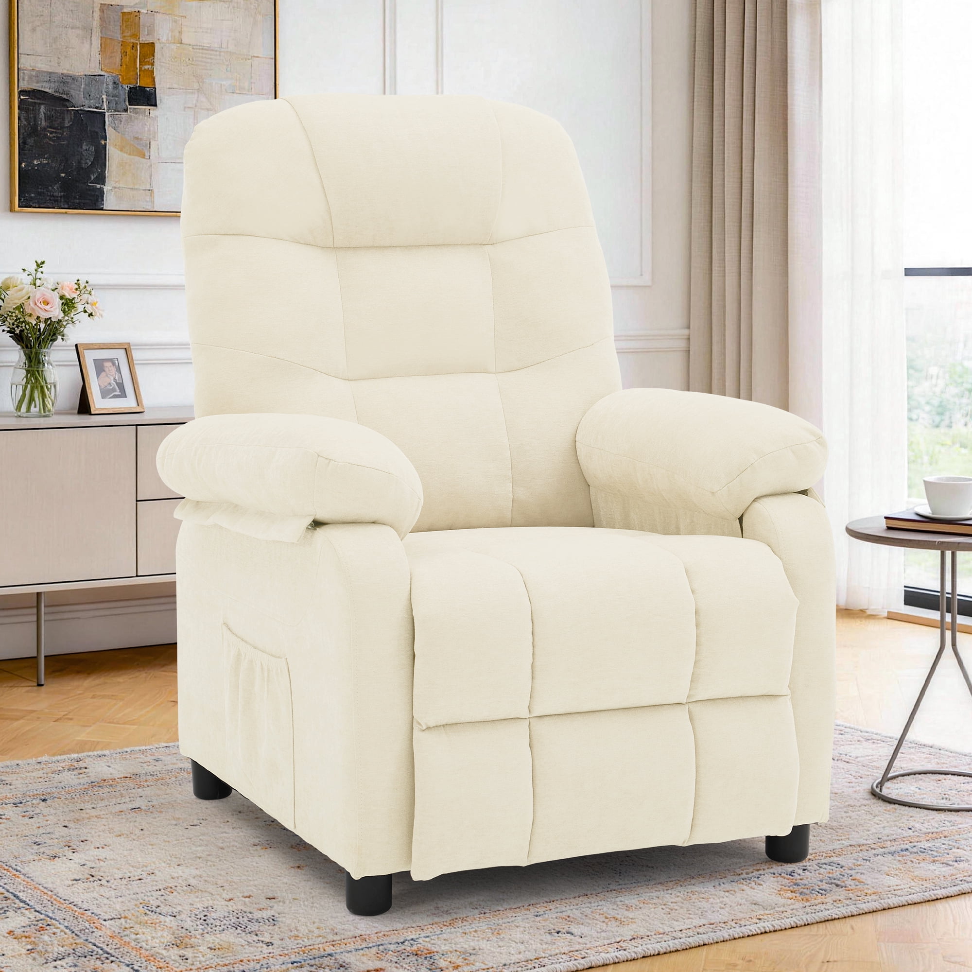 Korser Recliner Chairs for Adults with Fixed Base Push Back Recliner ...