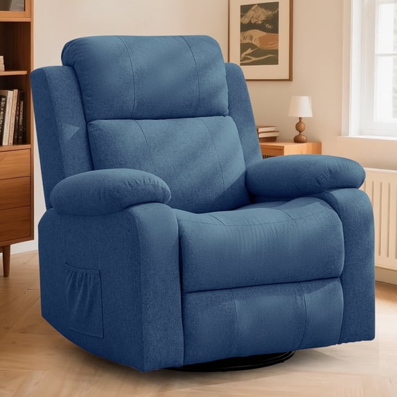 Korser Swivel Rocker Recliner Chair for Adults with Massage and Heat ...