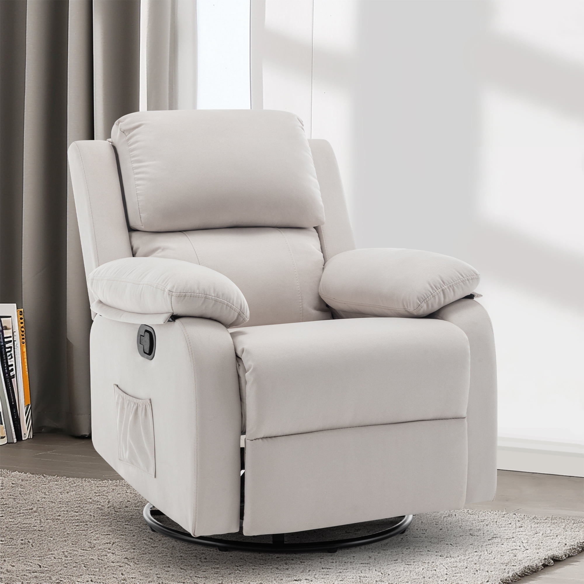 Korser Swivel Rocker Small Recliner Chair for Small Spaces for Living ...
