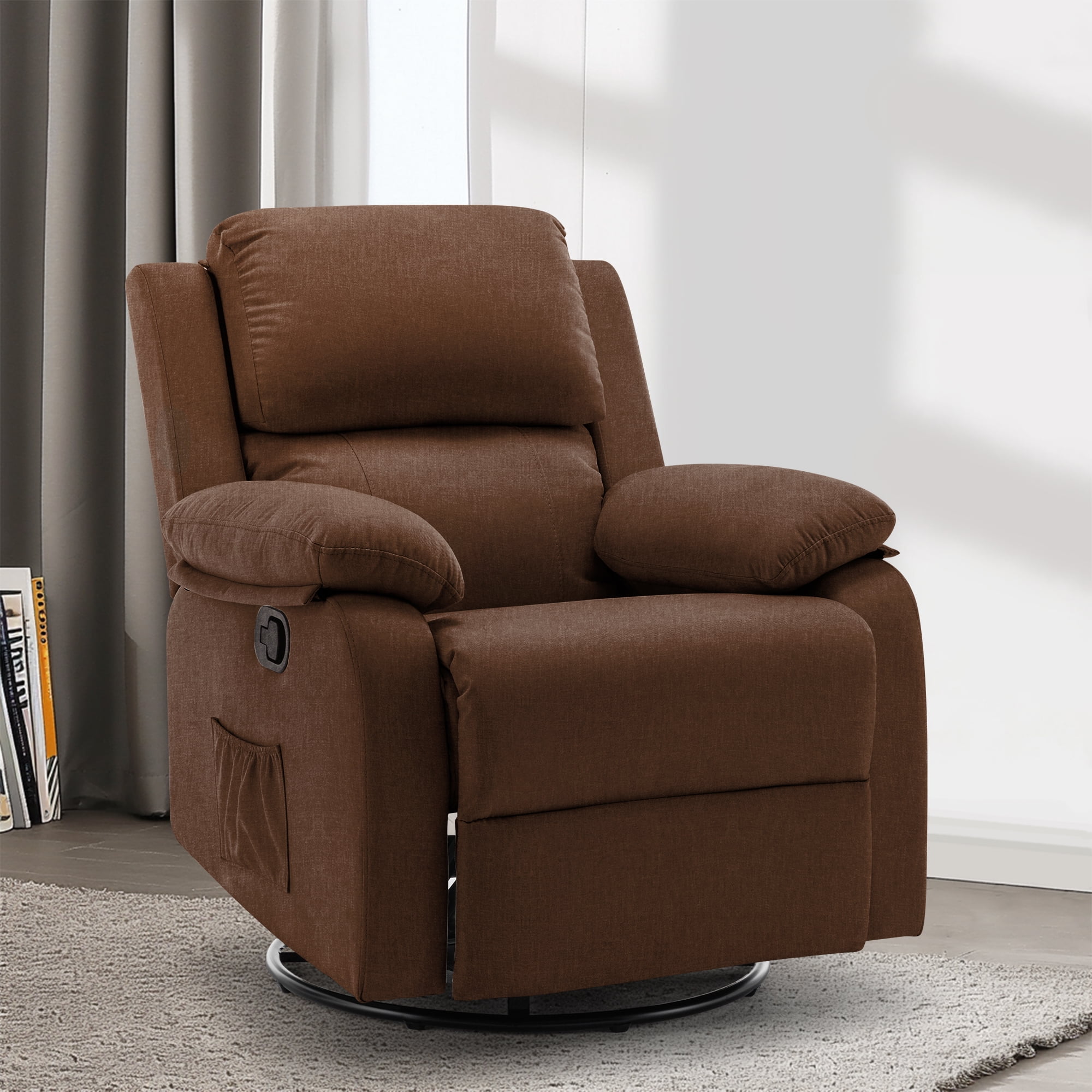 Korser Swivel Rocker Small Recliner Chair for Small Spaces for Living ...