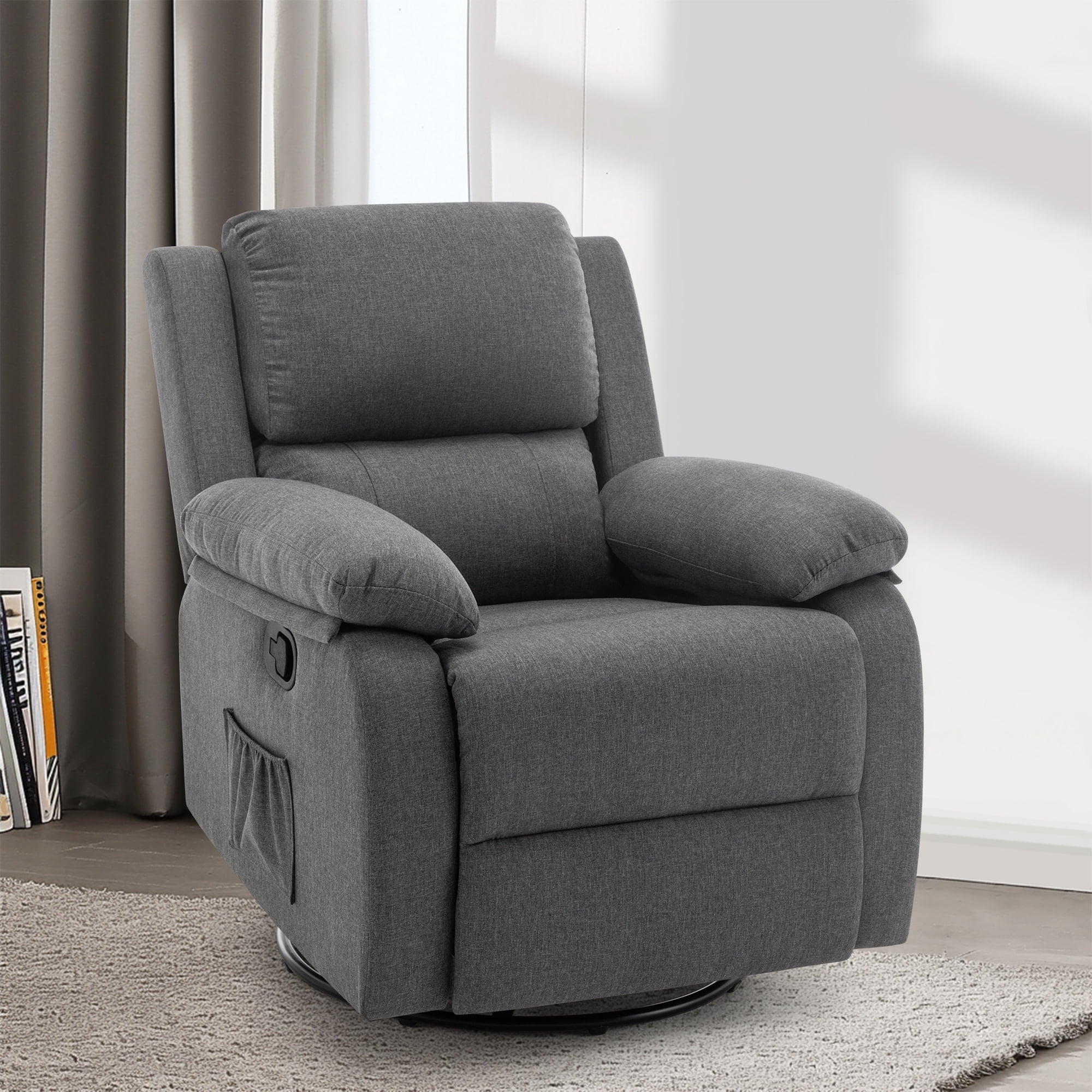 Korser Swivel Rocker Small Recliner Chair for Small Spaces for Living ...