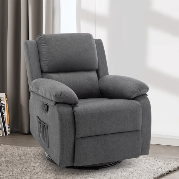 KORSER Swivel Rocker Recliner Chair, Small Recliner for Living Room and ...