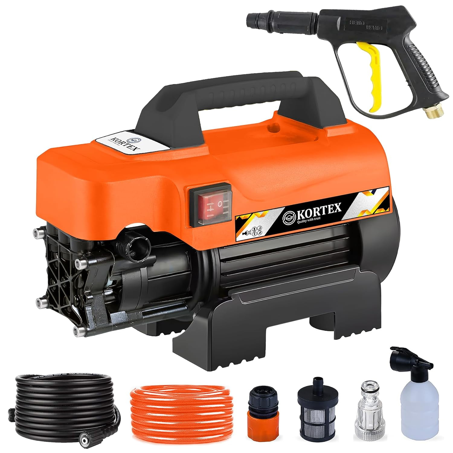 Kortex KT4 Portable High Pressure Car Washer Cleaner Pump for Multiple ...