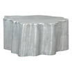 DecMode 44" x 13" Silver Aluminum Abstract Coral Coffee Table, 1-Piece ...