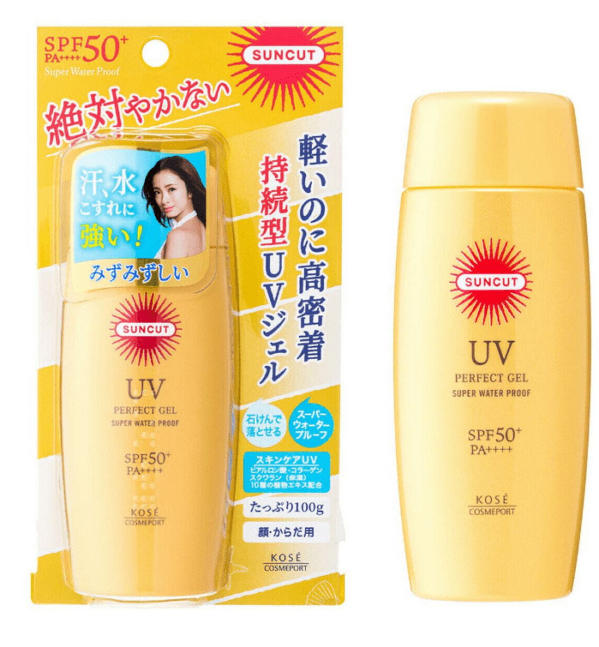 Kose Gold UV Perfect Gel Suncream Super Suncut 100g SPF 50+ PA ...