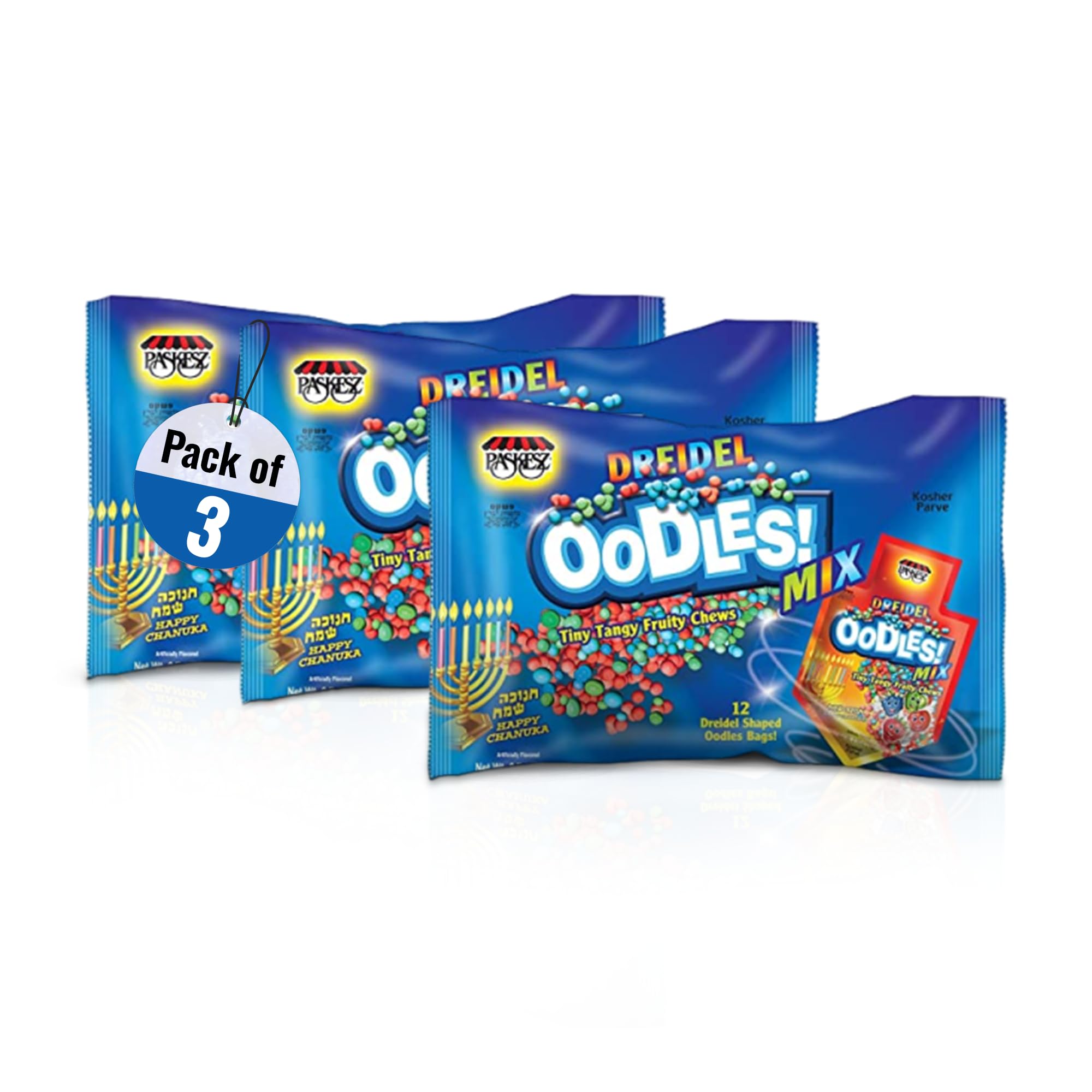 Only Kosher CandyEGSC Oodles Dreidel, Mix Flavored Tiny Tangy Fruity ...
