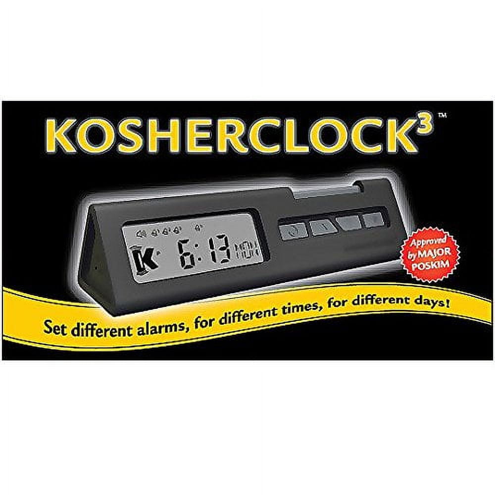 Kosher Innovations KosherClock™ V3 - Black - 1 Clock - Walmart.com