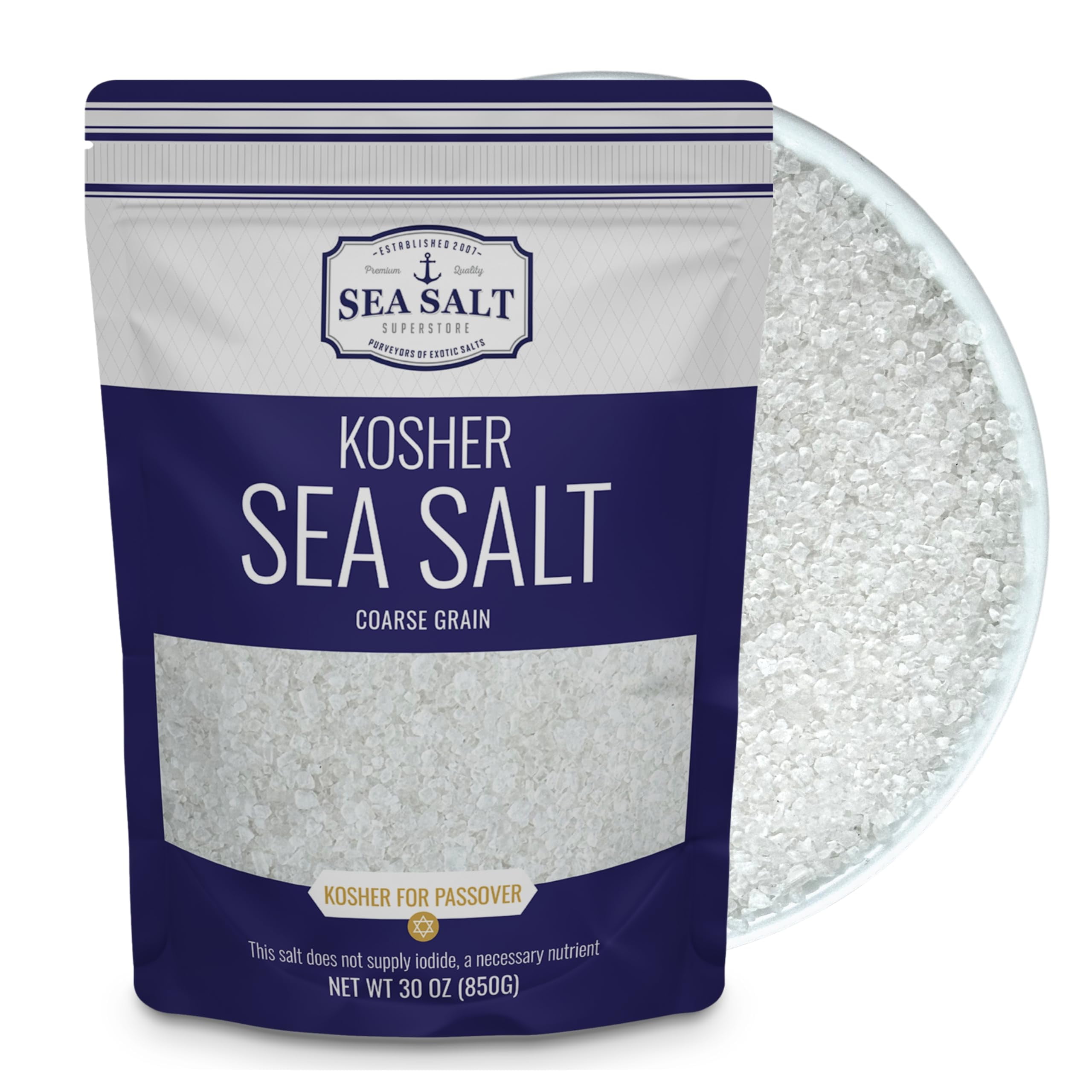 Kosher Sea Salt, Coarse MFF30 Grain Kosher Salt, Coarse Salt ...