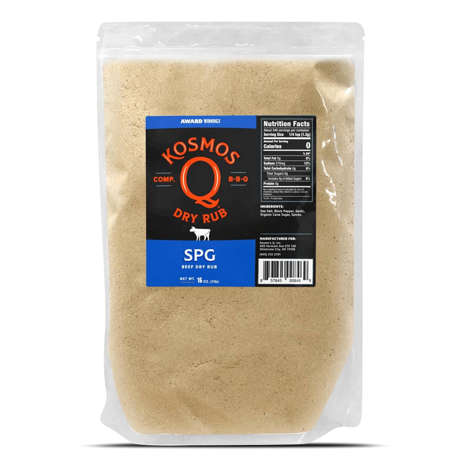 Kosmos Q SPG Seasoning BCF26 - Savory Blend of Pepper Garlic Seasoning ...