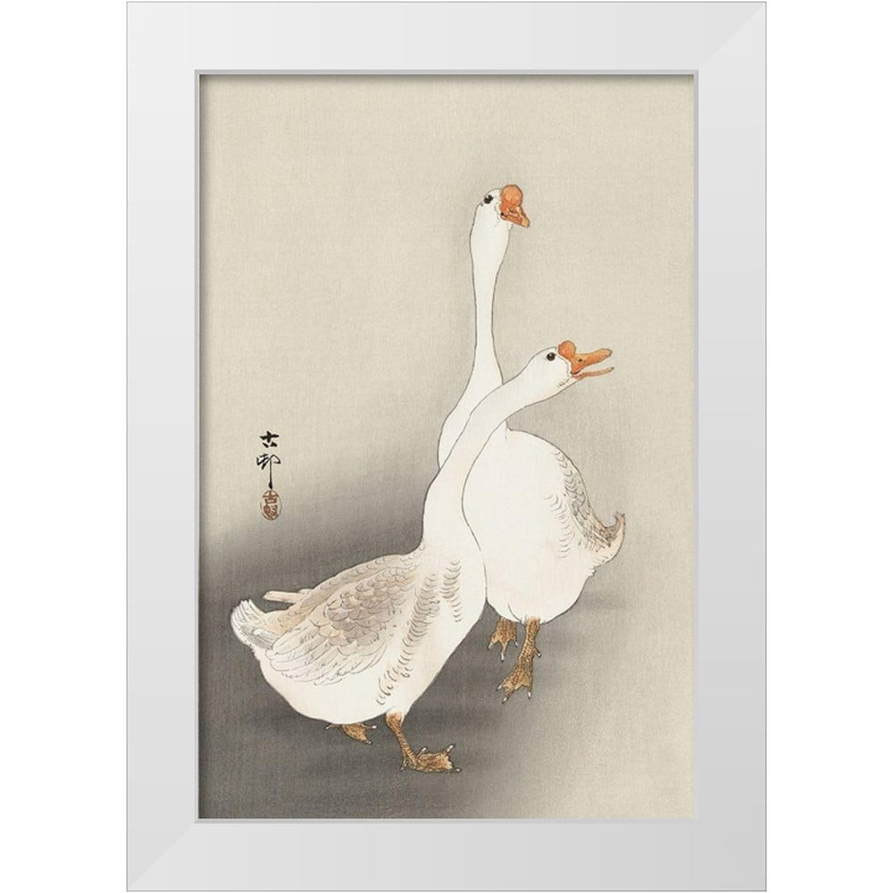Koson, Ohara 11x14 White Modern Wood Framed Museum Art Print Titled ...