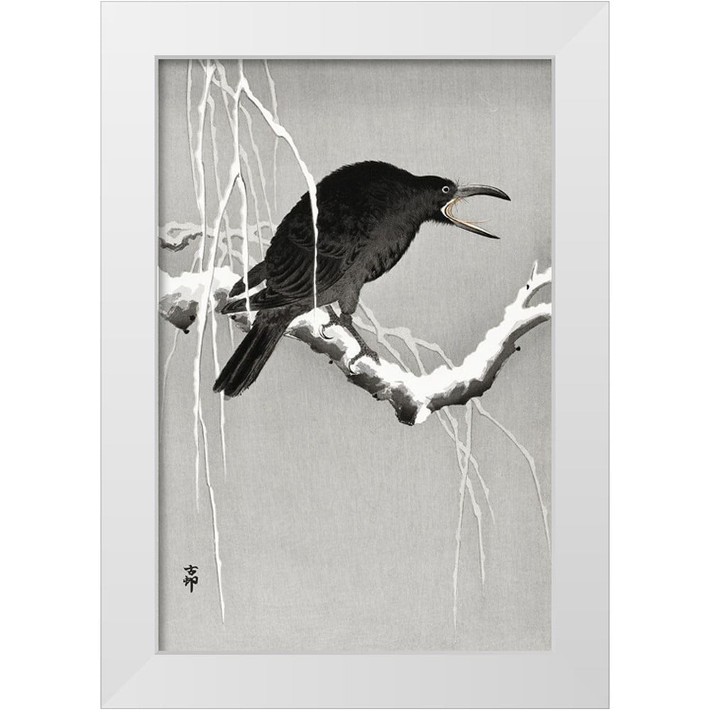 Koson, Ohara 17x24 White Modern Wood Framed Museum Art Print Titled ...