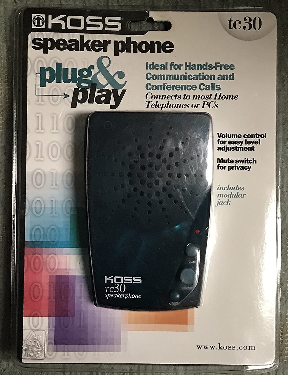 Koss TC30 - Speakerphone hands-free - Walmart Business Supplies