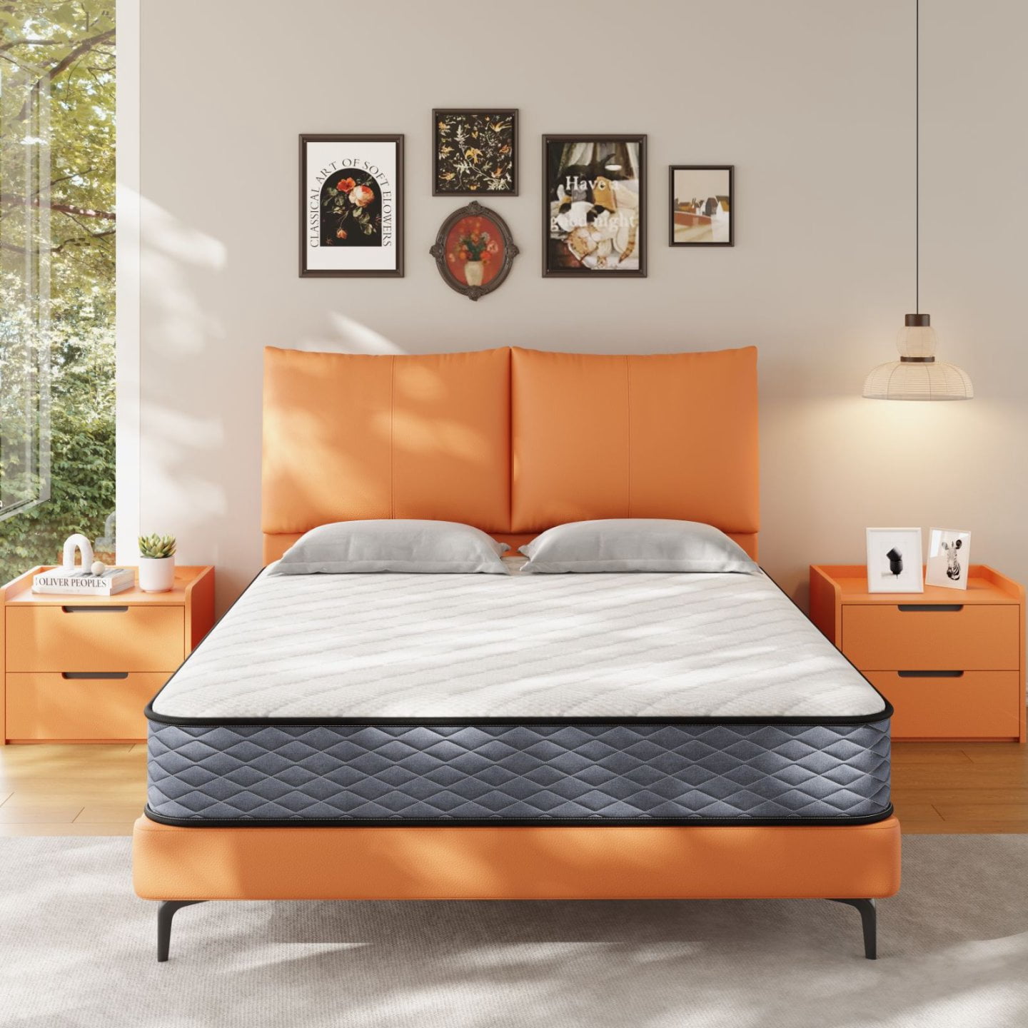 Kosynda Full Size Mattress, 10 inch Hybrid Mattress with Gel-infused ...