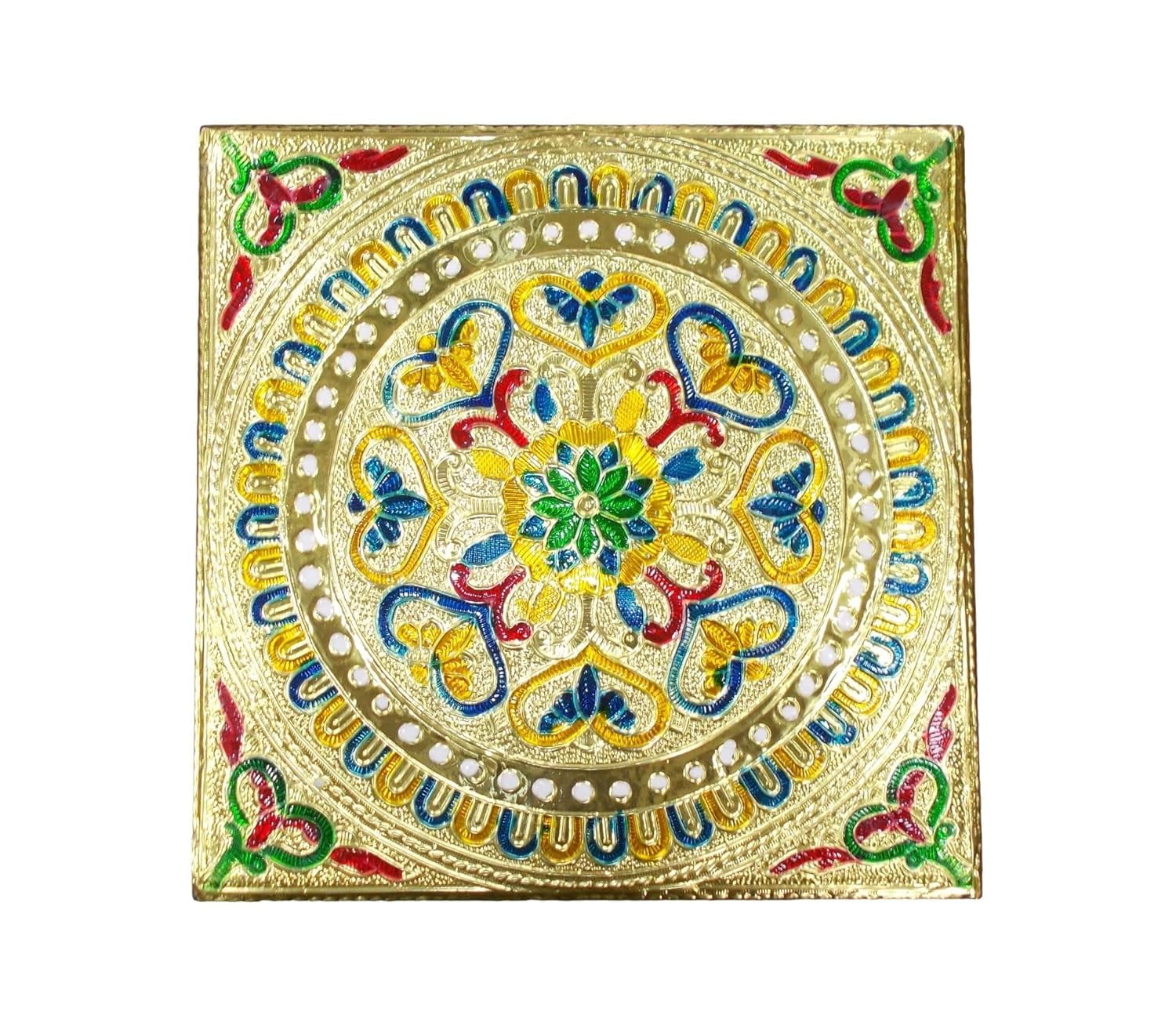 Kotak Sales Multipurpose Wooden Bajot Chowki Handcrafted Meenakari ...