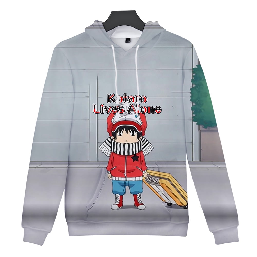 Kotaro Lives Alone 3D Hoodies Sweatshirts Man Women Male Manga Hoodie ...