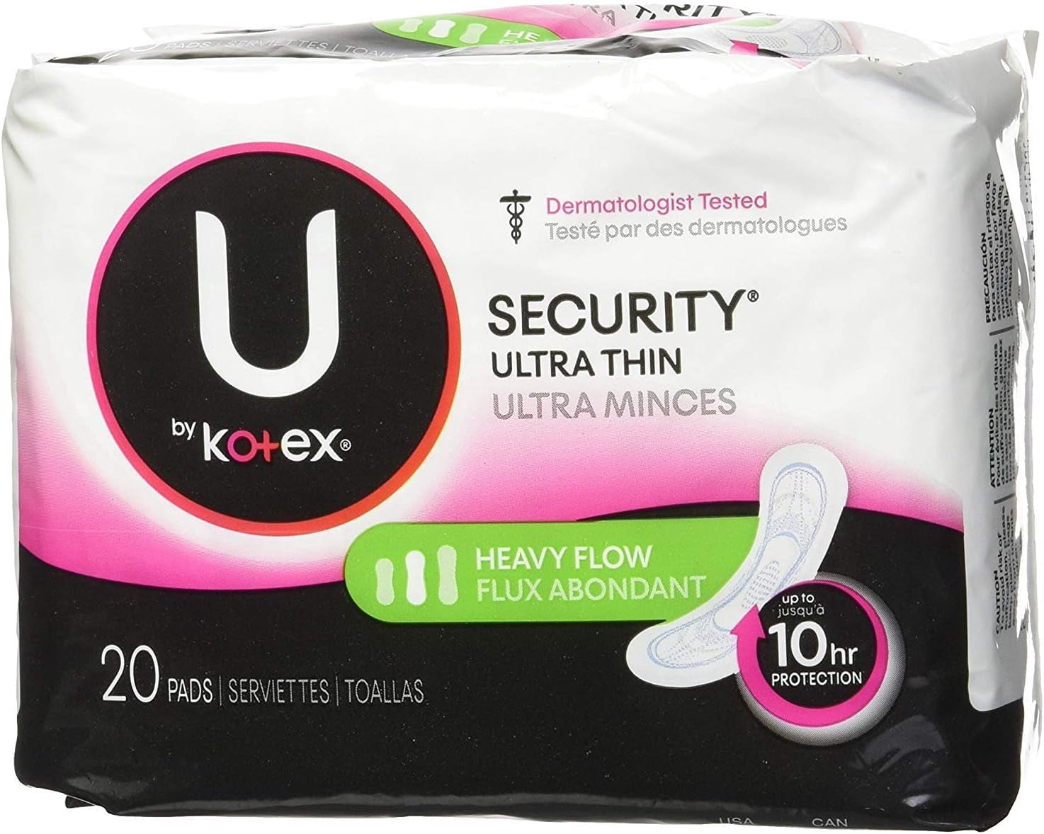 Kotex Security Ultra Thin Pads Long 20 Each (Pack of 12) - Walmart.com