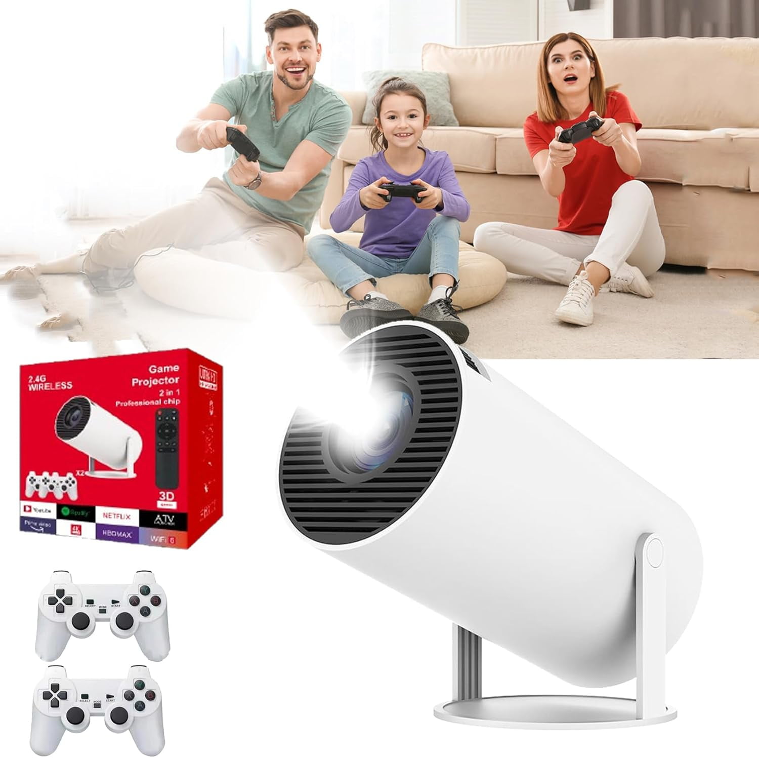 Kothab Retro Console Projector, Console Projector with Retro Games ...