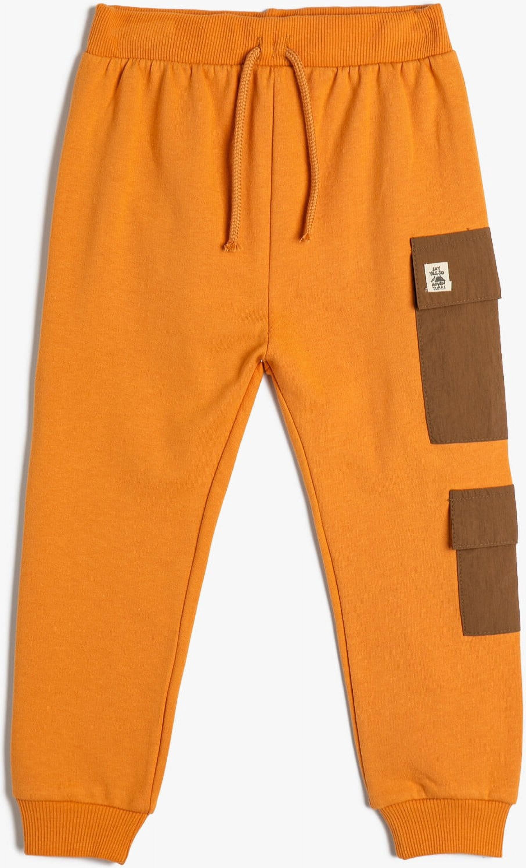 Koton Jogger Sweatpants Pocket Detailed Tie Waist Raised Cotton, EU 9 ...