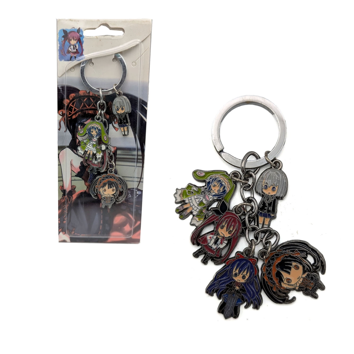 Kotori Kurumi Origami Tohka & Yoshino - Date A Live 1.5" Keychain 5 pc ...