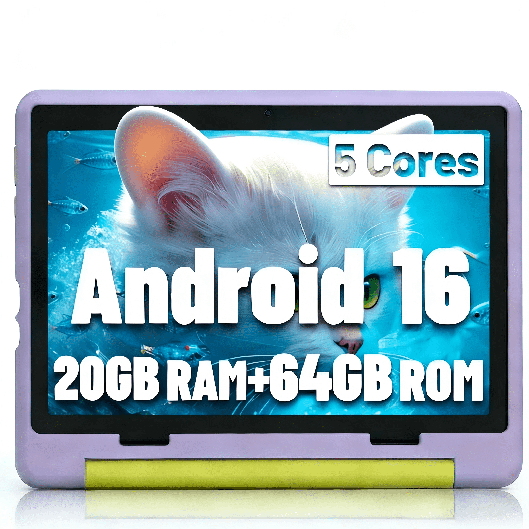 AEEZO Kids Tablet 10-Inch Android 16 for Ages 3-12, 5-Core 20GB+64GB ...