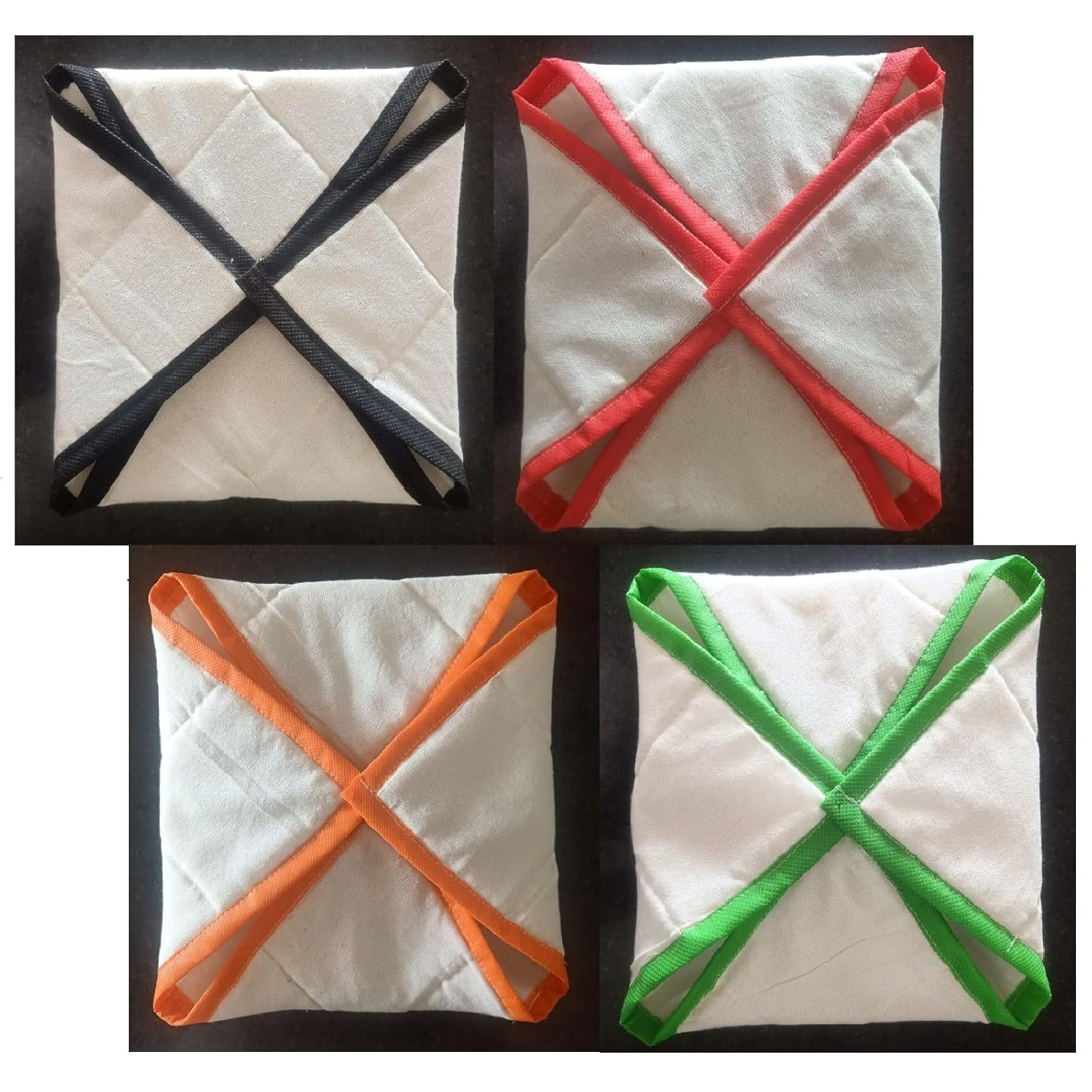 Kottify Set of 4 Chapati Cover Cotton Hygienic Double Layer Roti ...
