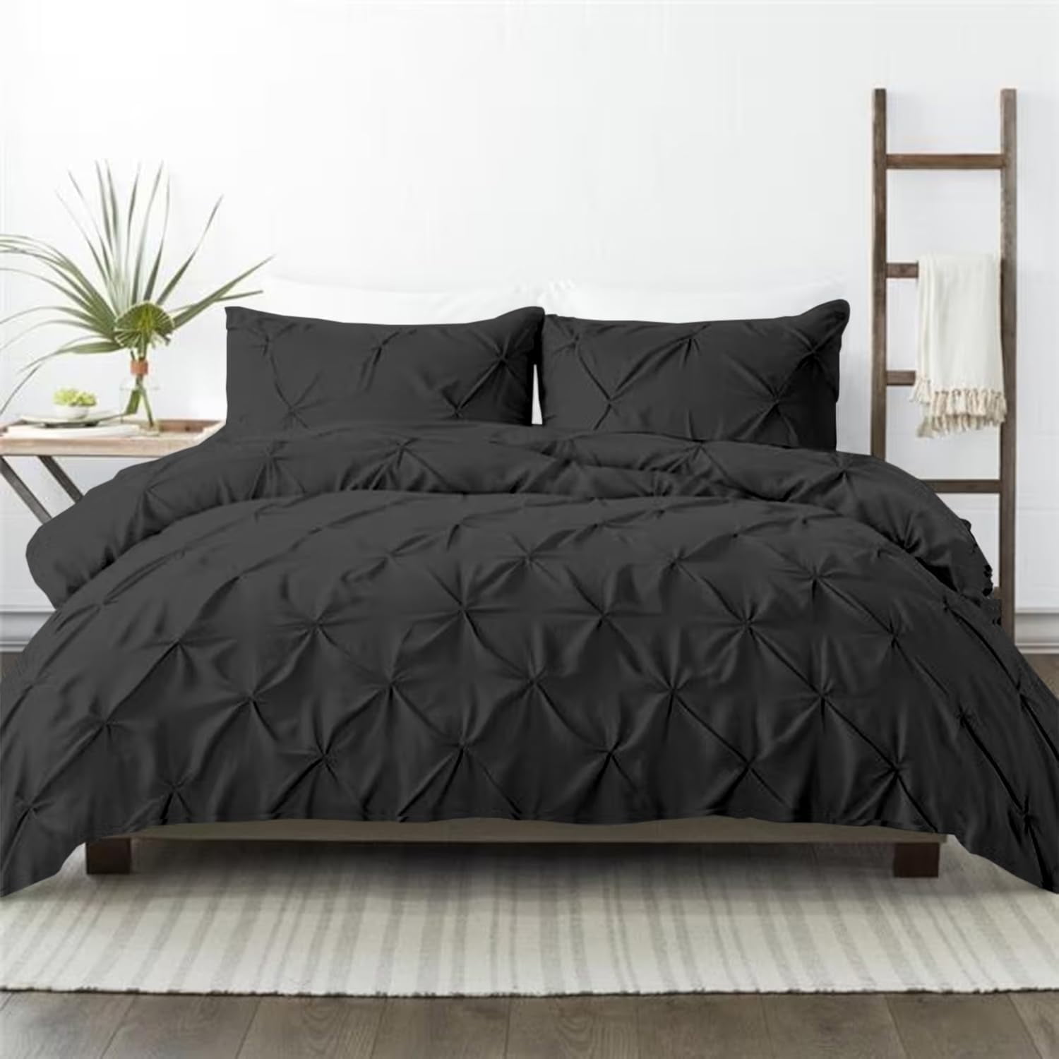 Kotton Culture King Size Set: 600 TC Pinch Pleated Egyptian Cotton ...
