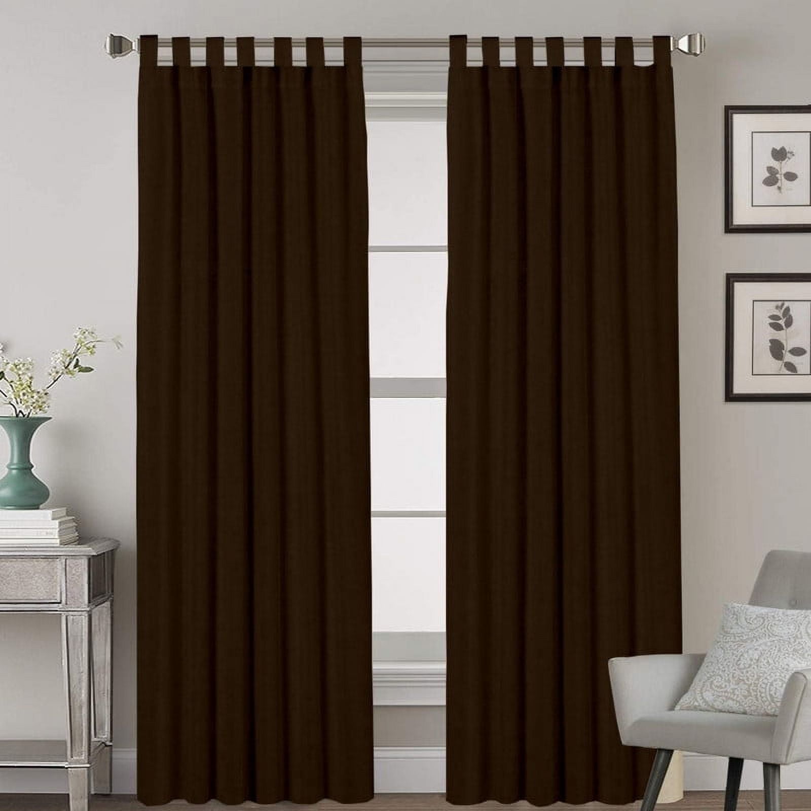 Kotton Culture Tab Top Curtains Room Darkening Blackout Thermal ...