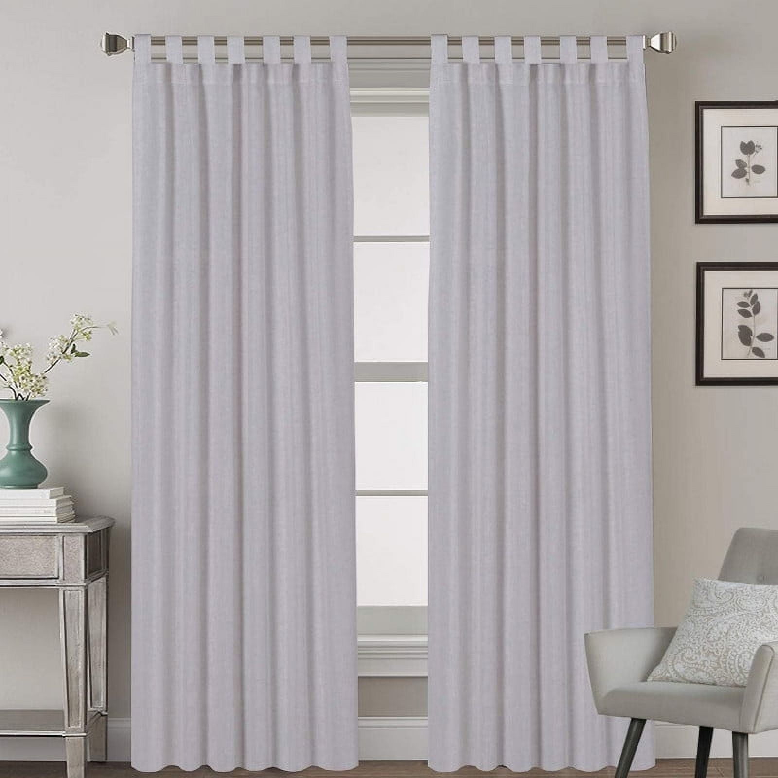 Kotton Culture Tab Top Semi Blackout Curtains Thermal Insulated Room ...