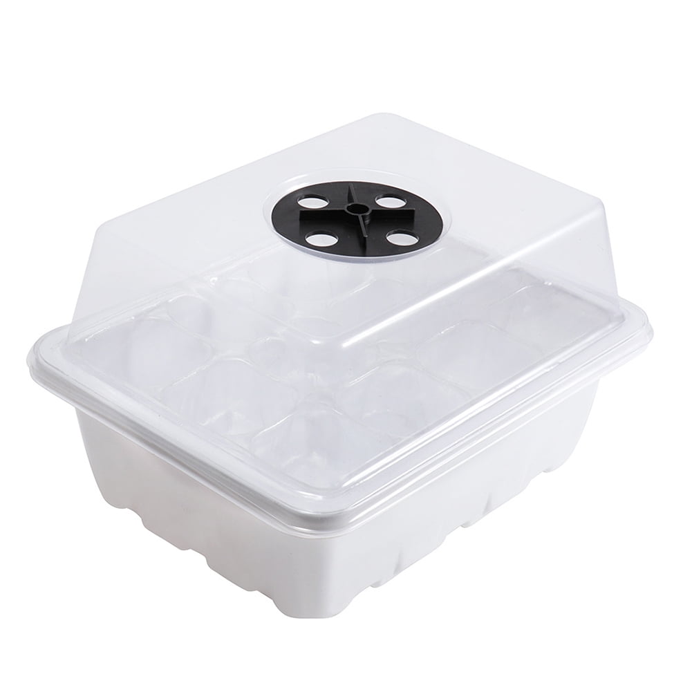 Kotyreds 12 Holes Seed Grow Planter Box Greenhouse Garden Plant Seeding ...