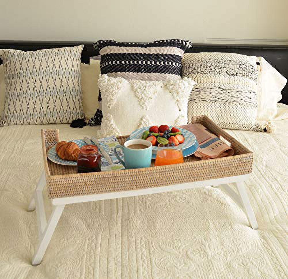 Kouboo Breakfast Tray, White-wash - Walmart.com
