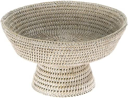 Kouboo La Jolla Rattan Bread Basket, Containers For Table Woven Fruit ...