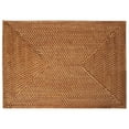 Kouboo Loma Rectangular Rattan Placemat, Set of 2 Pieces, Dinner Plates ...