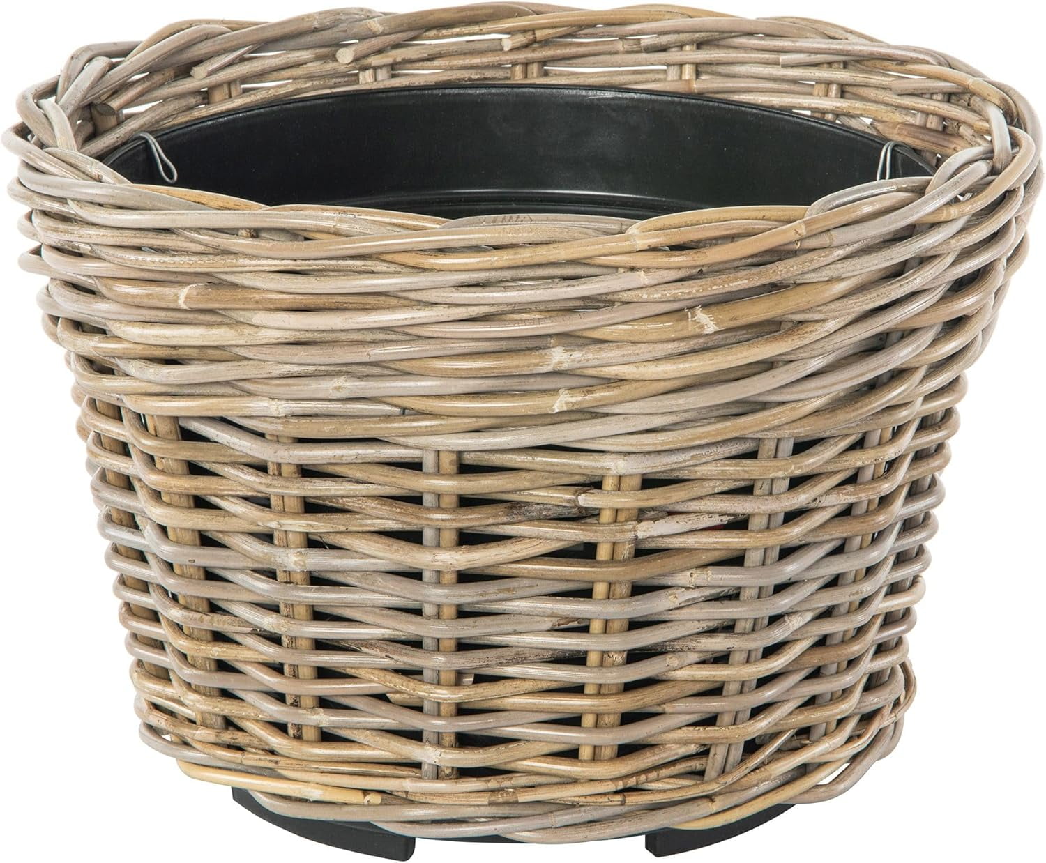 Kouboo Rattan Planter Basket with Plastic Pots Planters Flower Pots ...