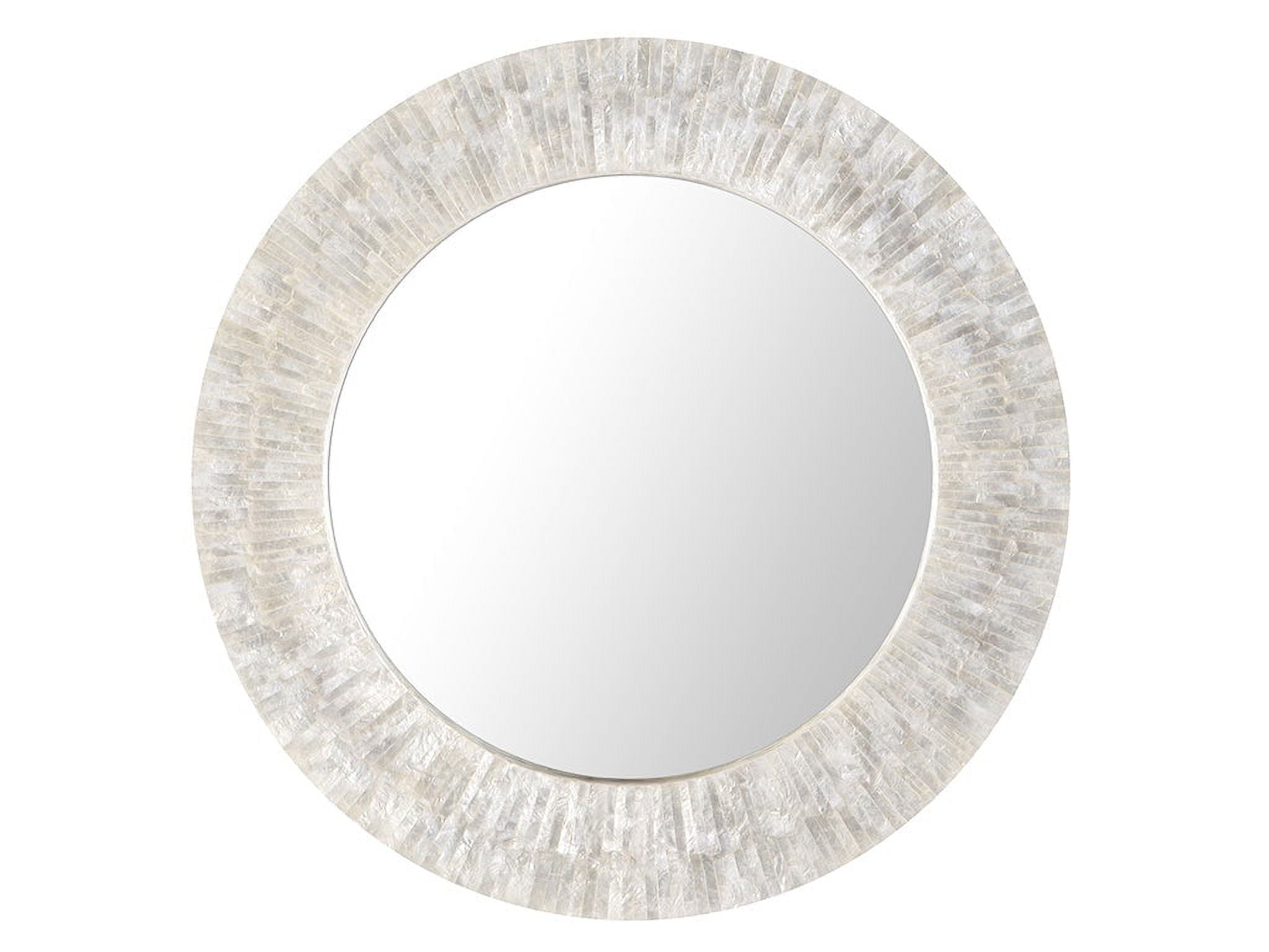 Kouboo Round Capiz Seashell Sunray Wall Mirror, Coastal Decor, Bathroom ...