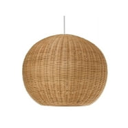 Kouboo Panay Wicker Dome Pendant Lamp Pendant Light Fixture, Farmhouse ...