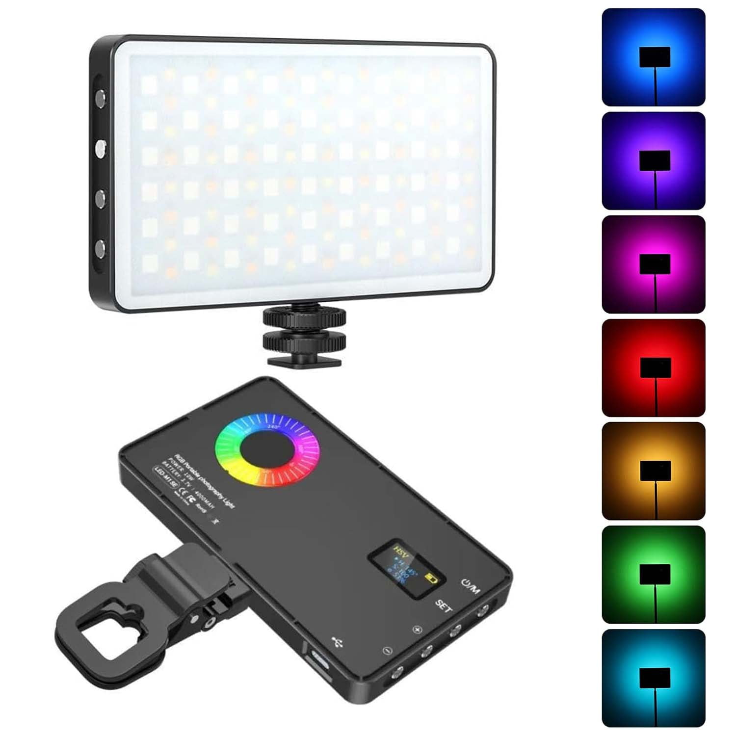 Koudindg RGB Professional Selfie Light Portable RGB Video Light ...