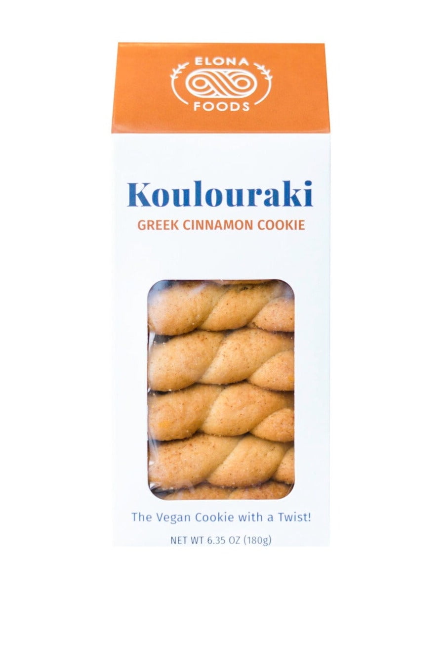 Koulouraki, Greek Cinnamon Cookie (Elona Foods) 12 Cookies, 6.35 oz ...